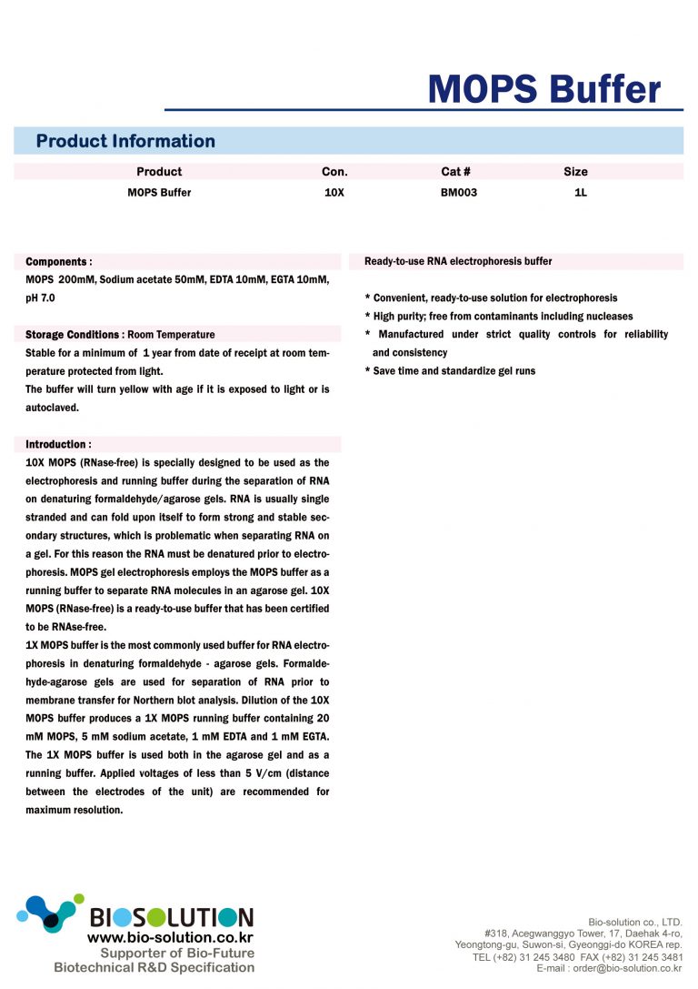 [bm003] 10x Mops Buffer Biosolution