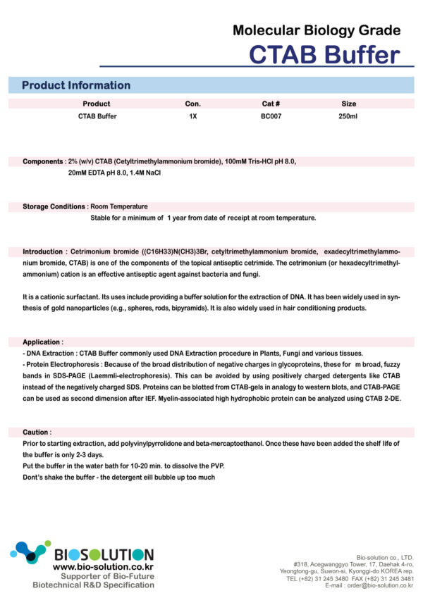 [BC007] CTAB Extraction Solution – Fast & Reliable – One-Day Service ...