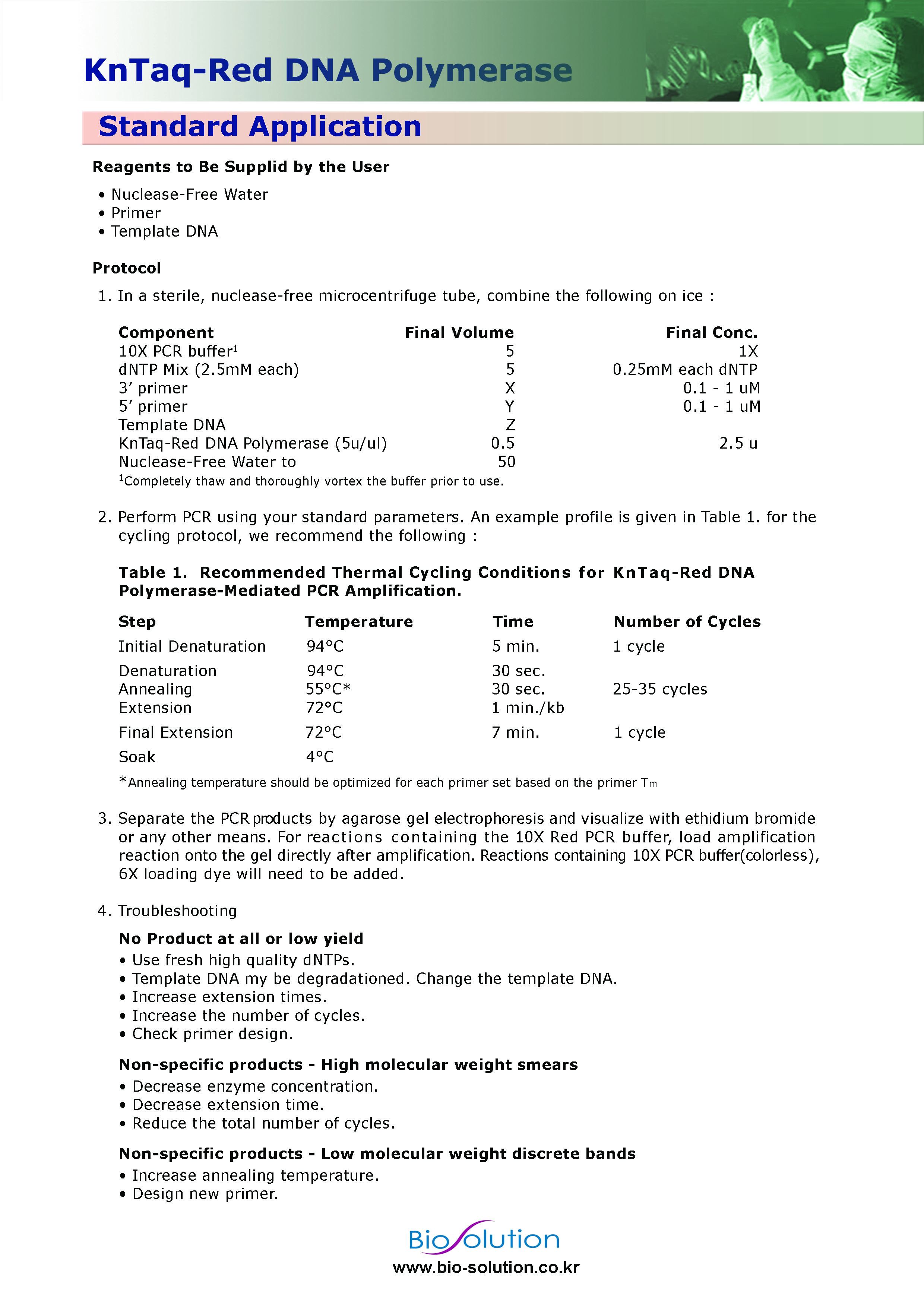 [KNR500] KnTaq Red DNA Polymerase – Fast & Reliable – One-Day Service ...